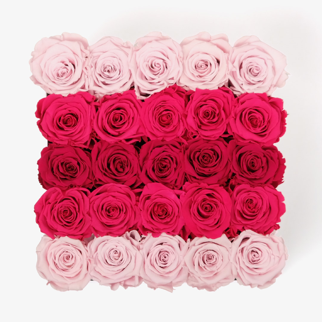 Infinity Roses | Large Heart Box