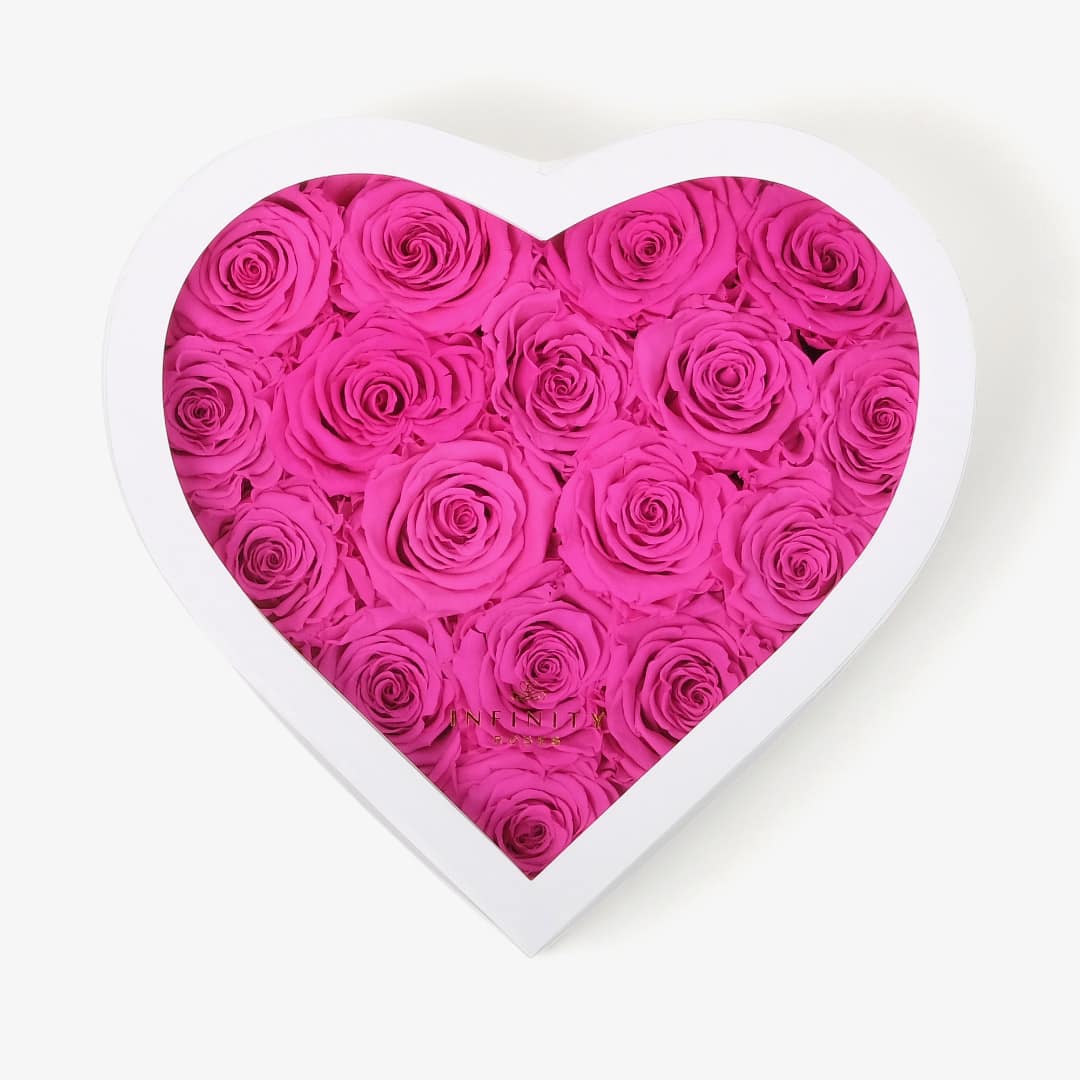 Infinity Roses | Large Heart Box