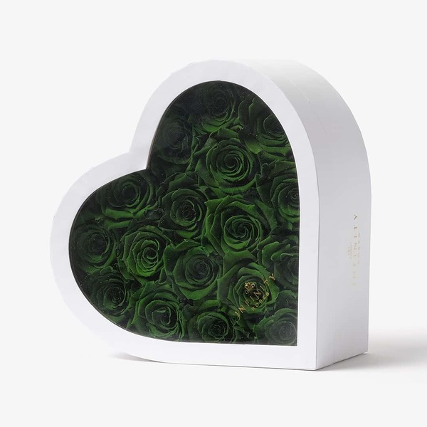 Infinity Roses | Large Heart Box